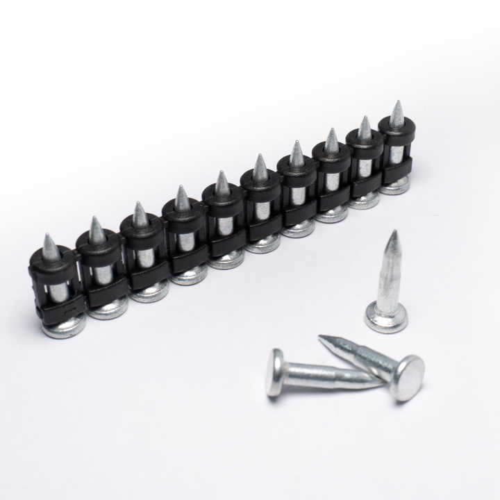 Plastic Collated Concrete Steel Nails Galvanized Gas Pin Nails Drive ...