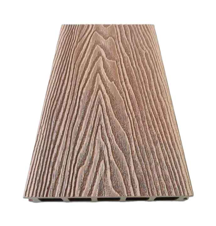 3D Embossing Wood WPC Plastic Deck Fire Resistant Composite Decking Anti Skidding Outdoor WPC ...