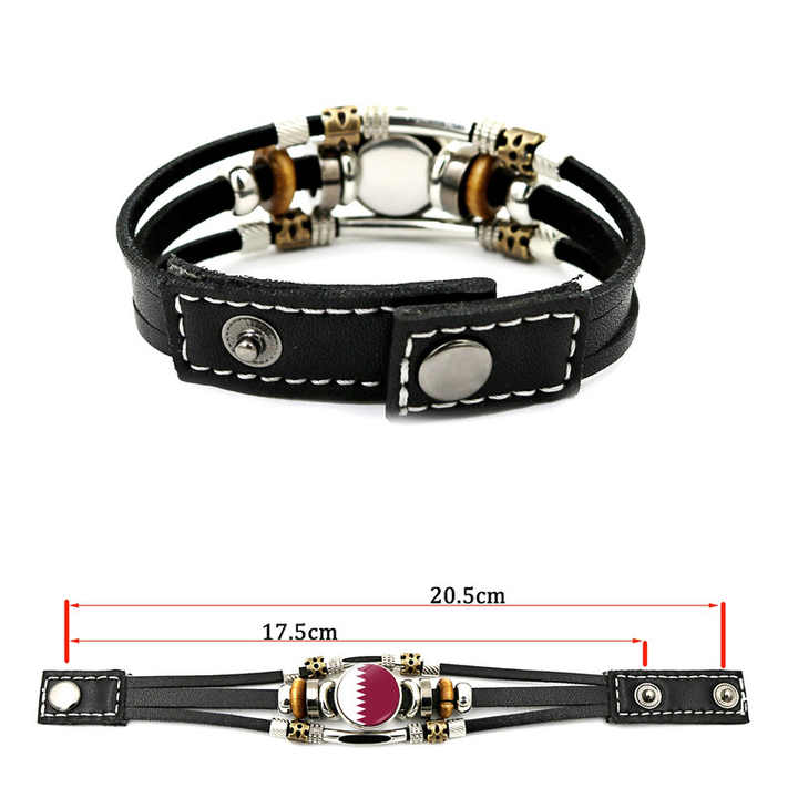 233 Countries National Flag Bracelet - Crystal Bead Charm for Sports ...