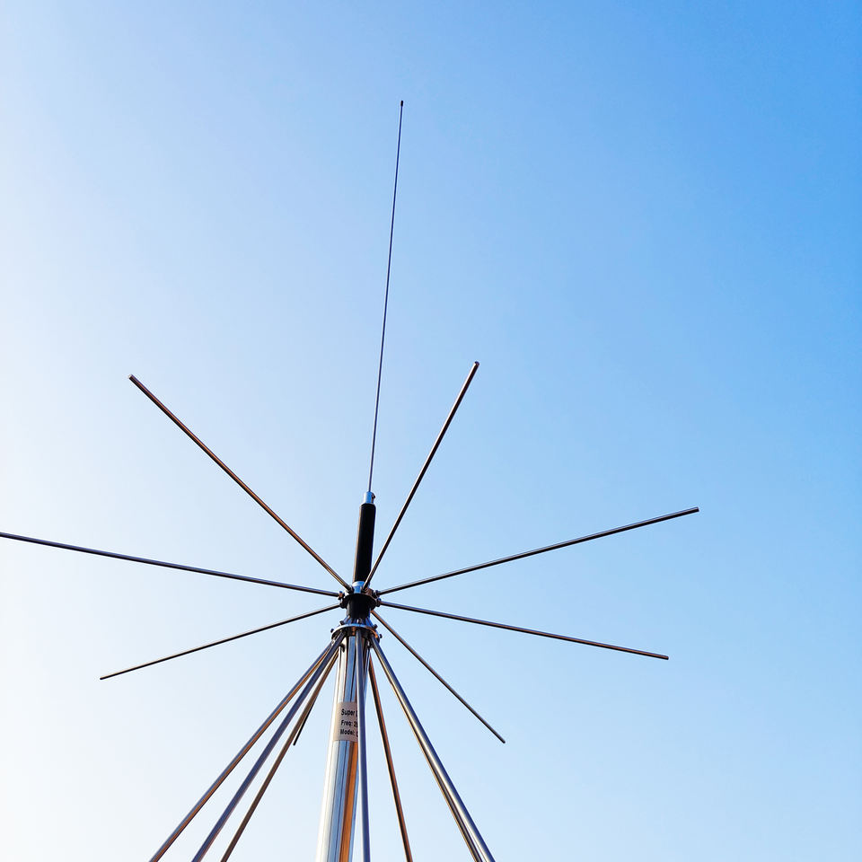 D3000N Discone Scanner Antenna CB UHF VHF 25-3000MHz Vertical ...