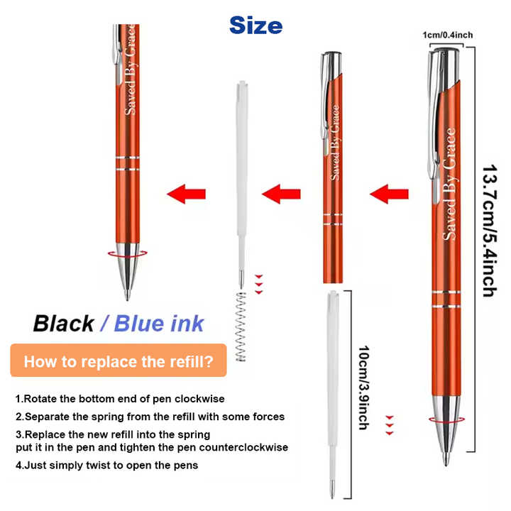 Promotional Ball Point Metal Pens with Custom Laser Engraving