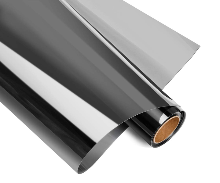3M Titanium Heat Control Car Window Tint - Mirror Tint on Silver Car