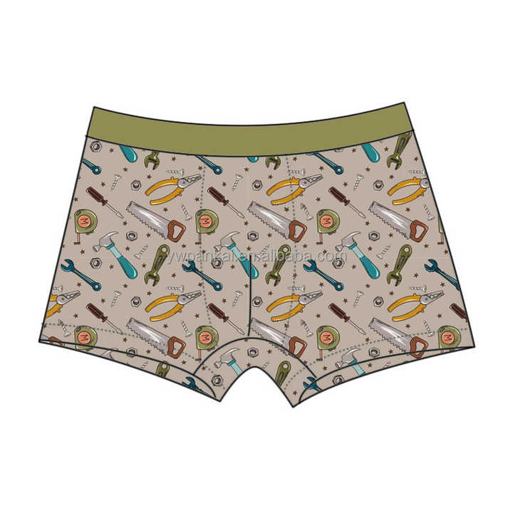 Customize Logo Kids Boys Underwear Wholesale Camo Print Bamboo Fiber ...