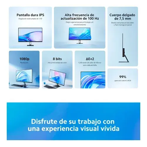 For Xiaomi A27i 27\" IPS Desktop Monitor 1080p HDR Wide Flat Screen for ...