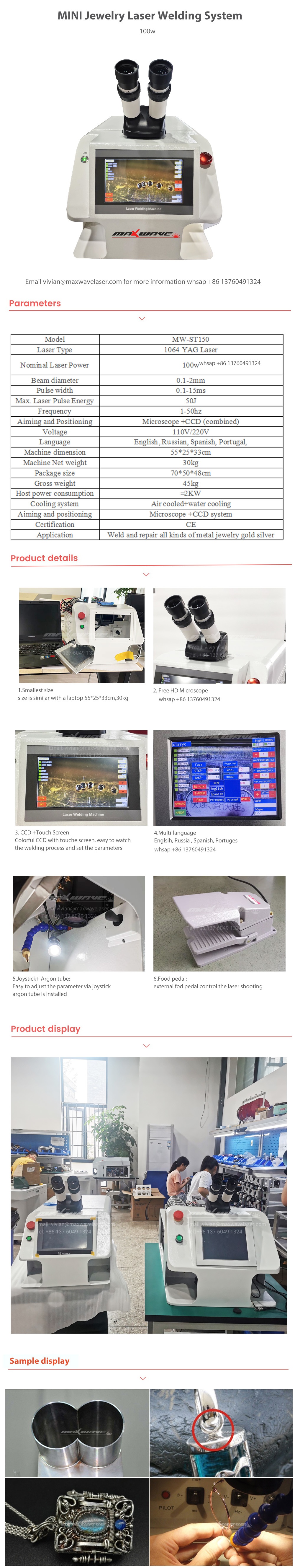 Máy Hàn Laser Cầm Tay 100j Yag 200w Cho Máy Hàn Laser Trang Sức Mini ...