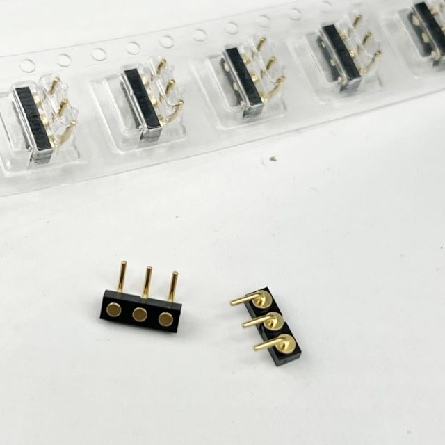 3P 2.54mm Brass Spring Loaded Female Ball Plunger Magnetic Pogo Pin ...