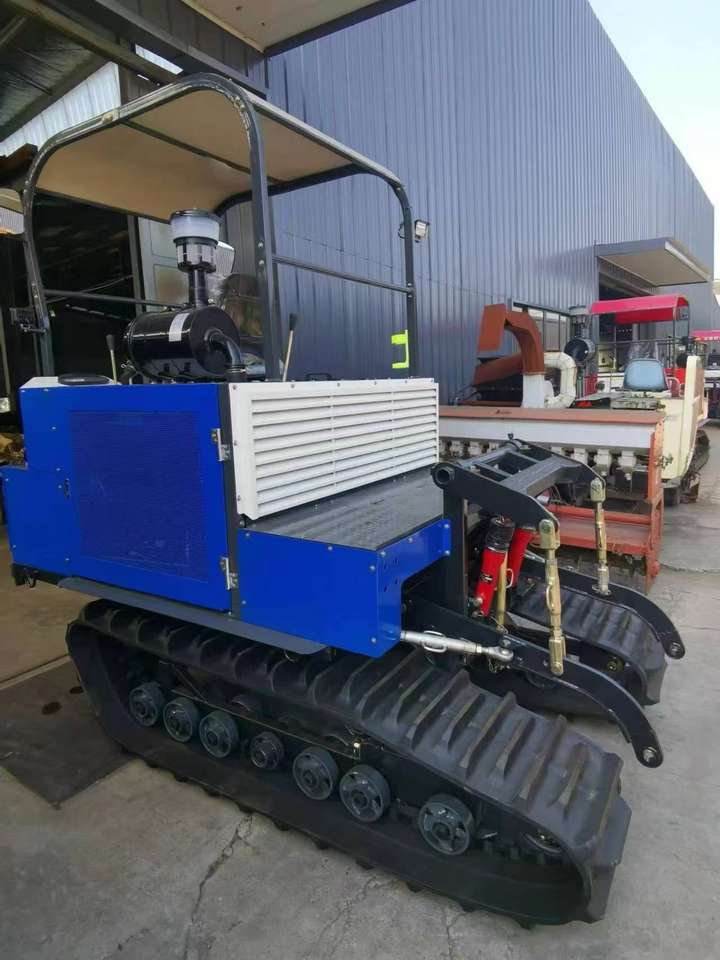 100HP-120HP Rubber Track Tractor Crawler Rotary Tiller with Dozer Blade ...