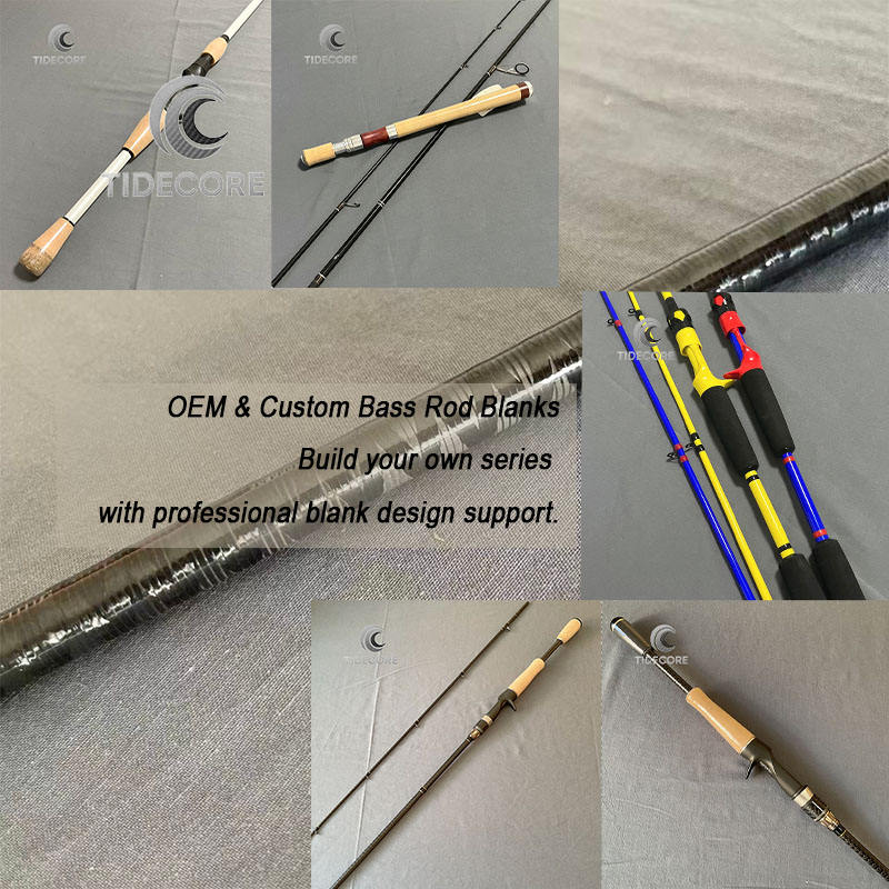 7ft Carbon Fiber Bass Rod Blank | Fast Action | OEM/ODM for USA Rod ...
