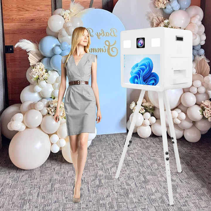 Portable 21.5 Inch Touch Screen Selfie Machine DSLR Photobooth with ...