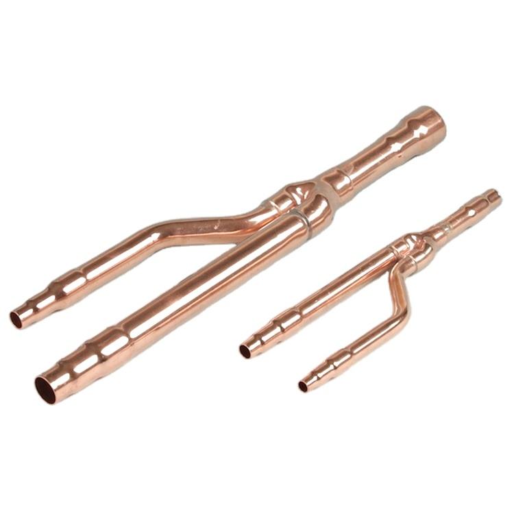 Copper Branch Joint Y Joint Pipe Fittings for VRV VRF HVAC Air ...