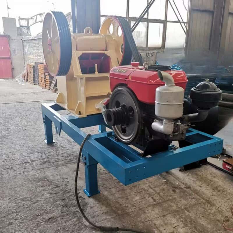 Jaw Crusher AC Motor Powered Stone Ore Mining Construction Equipment ...