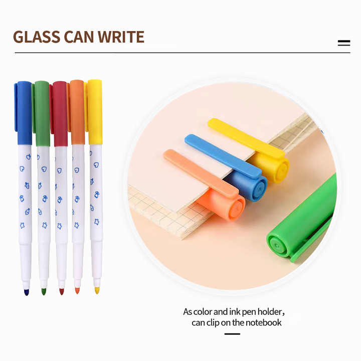 12 Colors Magical Water Floating Painting Pen Whiteboard Markers ...