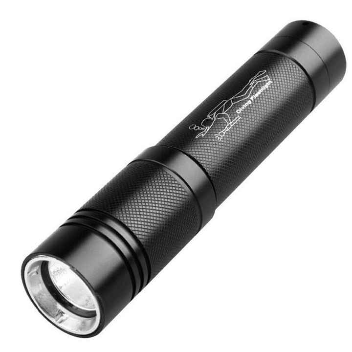 Ultra-Bright LED 100m Flashlight Rechargeable Aluminum Lamp Body ...