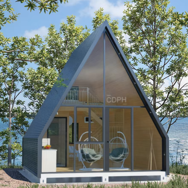 Customizable Modern A-Frame Steel Structure Cabin/Home for Airbnb ...