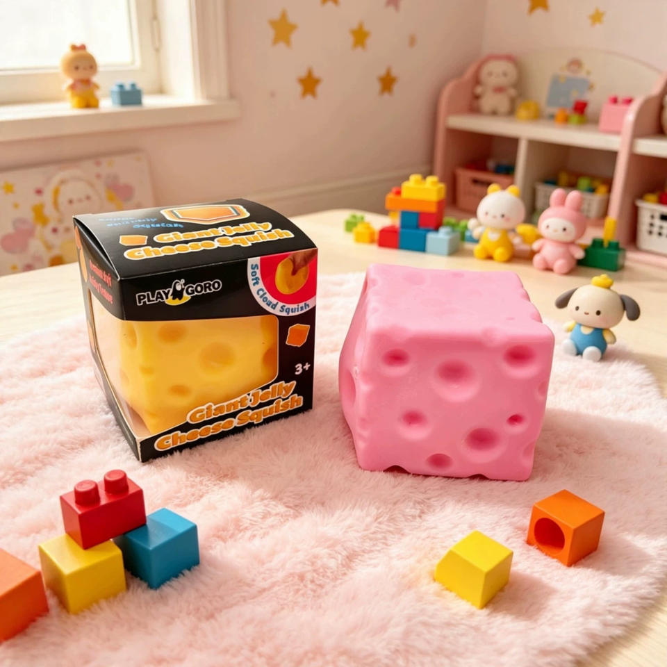 Realistic Simulation Cheese Block Stress Relief Toy Non-Edible Durable ...