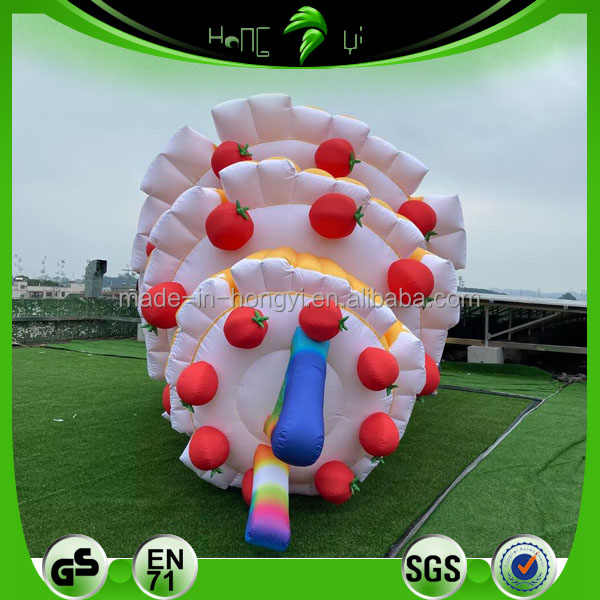 Inflatable Birthday Cake Model for Art Exhibition Decoration Custom ...