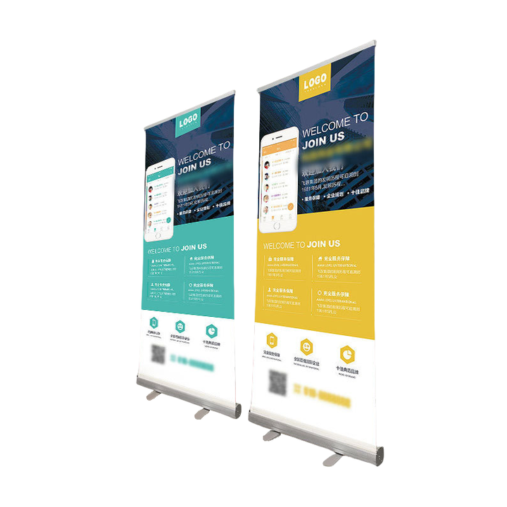 NuoFan Aluminum Alloy Roll-Up Poster Display Stand Door-Shaped Vertical ...