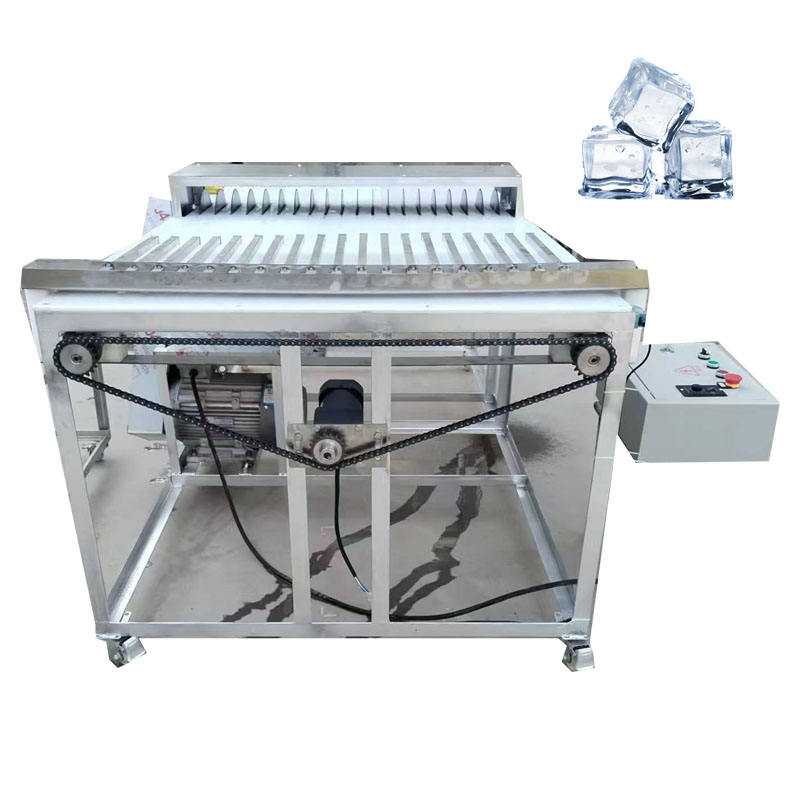 Safe Design Horizontal Ice Block Cutting Machine Stainless Steel Table ...