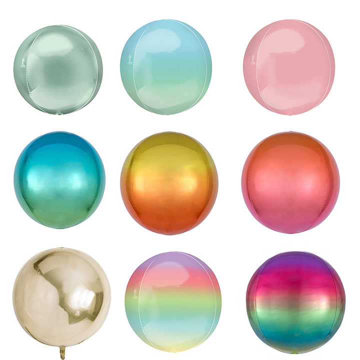 Wholesale rainbow 4D Globos Balloons Ombre 4D Foil Balloons Perfect ...