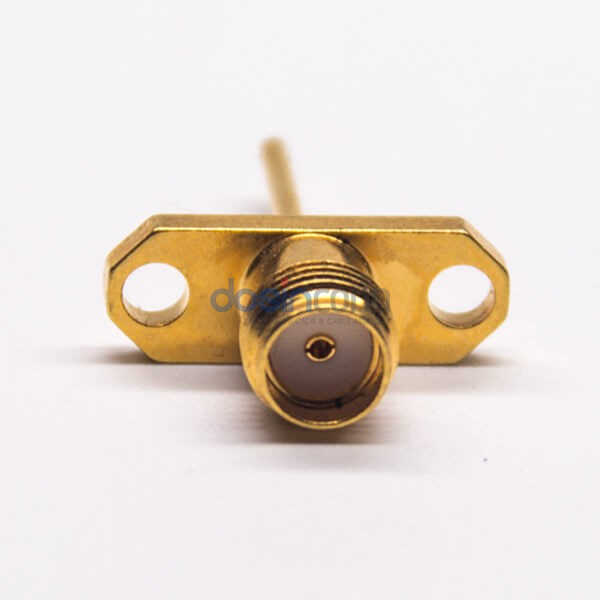 SMA Straight Female Socket RF Connector for 2 Hole Flange Mount SMA ...