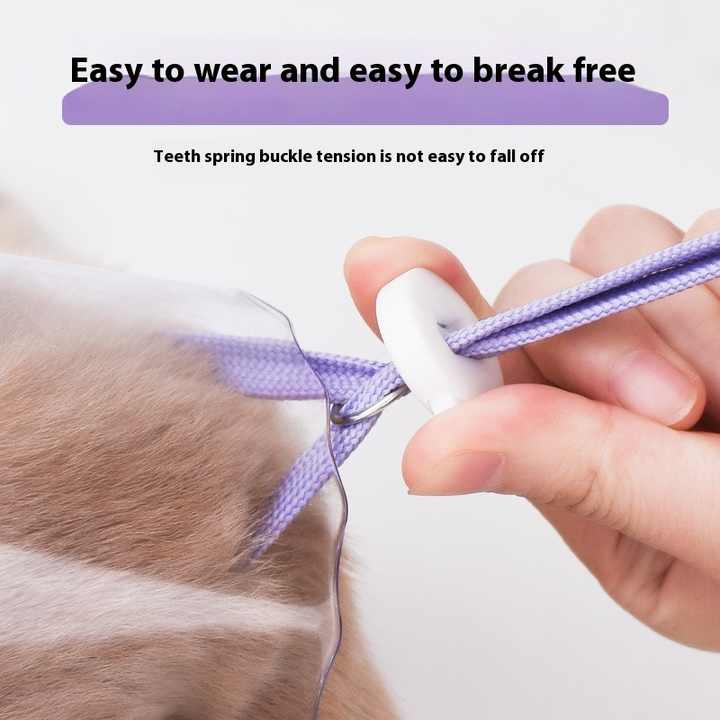 Anti-eating Anti-meowing Anti-biting Veterinary Plastic Cat Air Muzzle ...