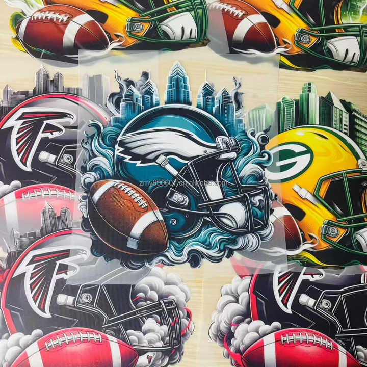 High Quality Dtf Transfer Logo Printing NFL Teams Heat Transfer Vinyl Designs Heat Press ...