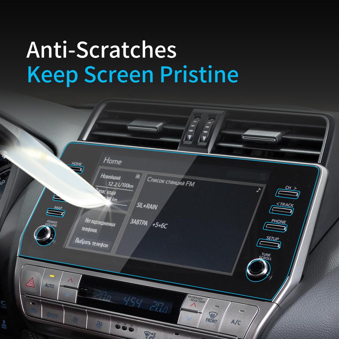 2025 Toyota Land Cruiser Dashboard - Android 13 Touch Screen GPS