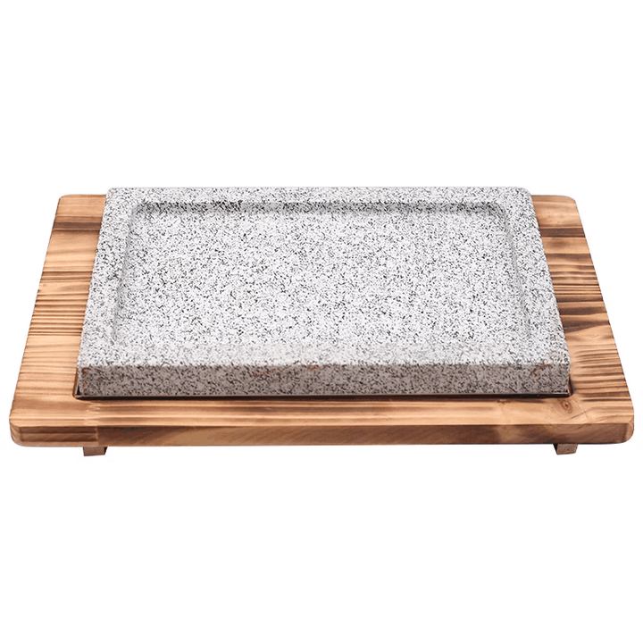 Rectangular Stone Plate Natural Cooking Mineral Stone Bowls Picnic Bowl ...