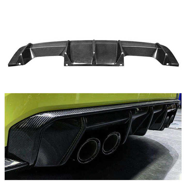 BMW G80 G82 M3 M4 2021+ Rear Bumper Lip Diffuser - Dry Carbon Fiber
