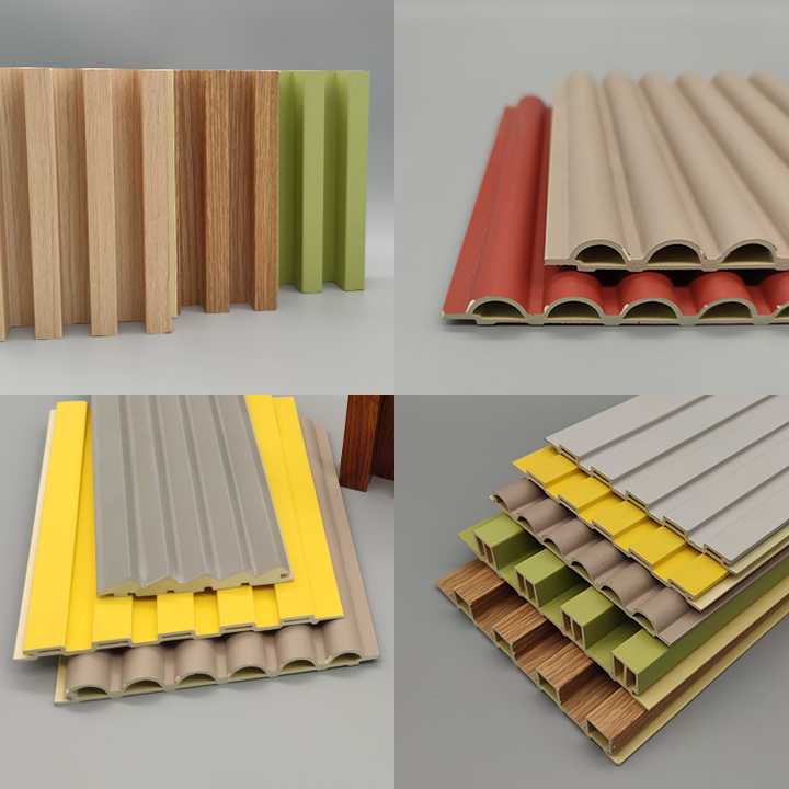 Fabric Pattern Various Sizes Interior Decoration Ceiling Fluted WPC ...