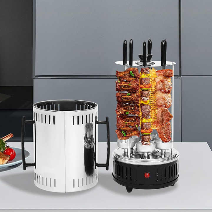 Electric Barbecue Kebab Grill Machine Automatic Rotating Barbecue ...