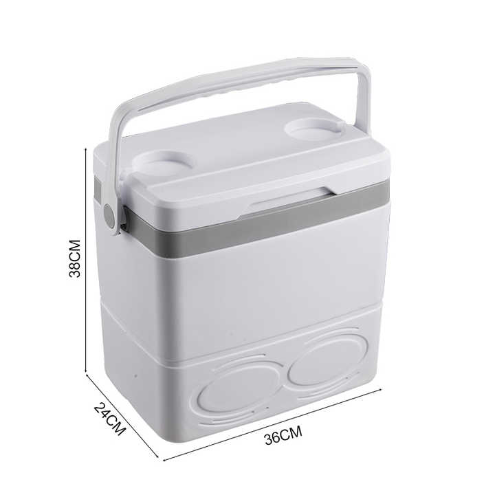 19L Ice Chest Cooler Box Portable Fishing Food Hard Plastic Cooler Box ...