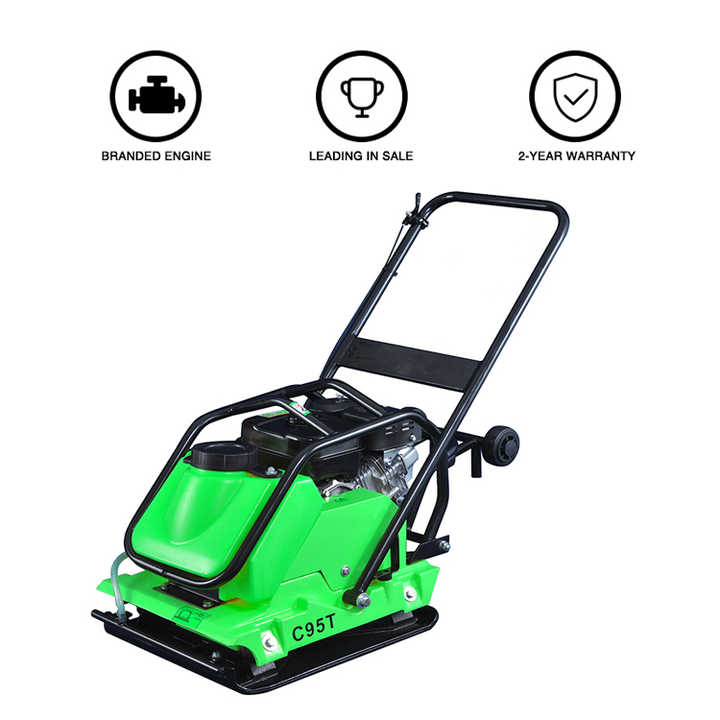 BISON Vibrating Plate Tamper Compactor - 100kg Efficiency