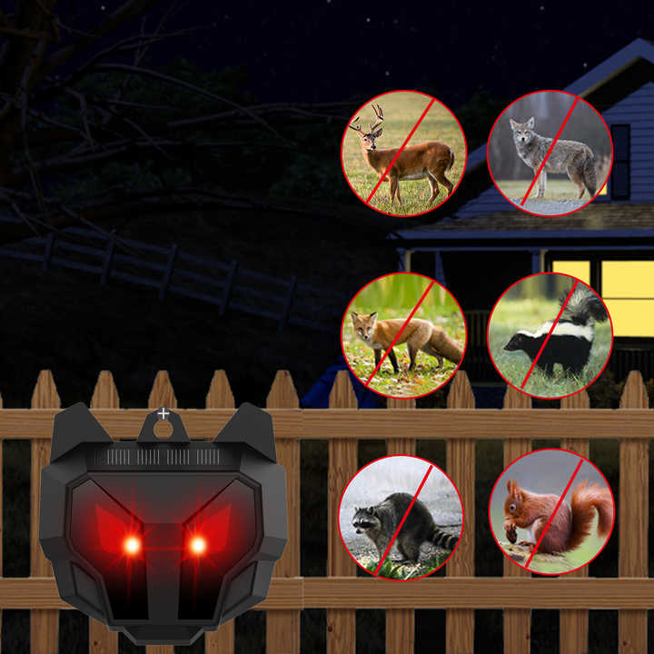 X-Pest Solar Powered Predator Eye Animal Repeller EU and USA Stocks ...