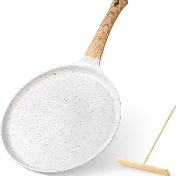 20/24/28CM Nonstick Crepe Pan Aluminum Alloy Flat Skillet Griddle Non ...