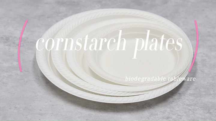 Compostable Corn Starch Tableware - Biodegradable & Eco-friendly