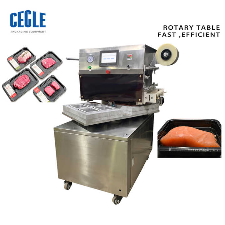 CECLE Rotary Vacuum Skin Packing Machine for Food Storage