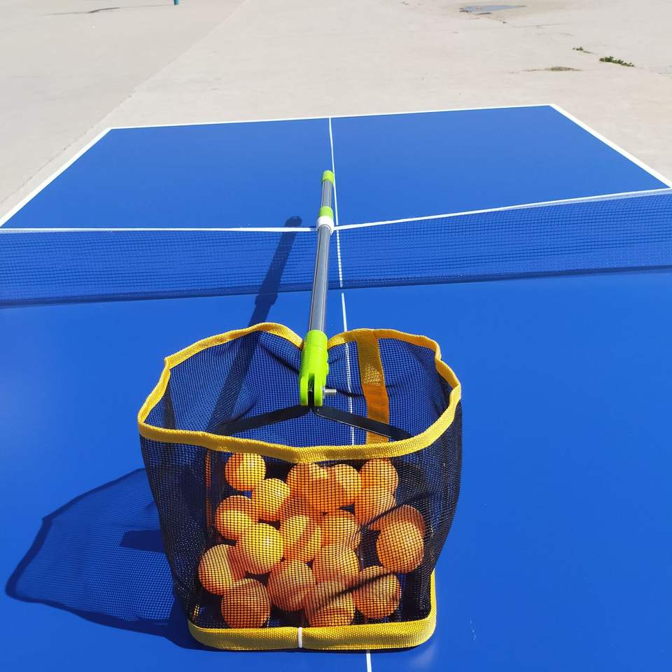 The Table Tennis Ball Picker with Retractable Design Features a Multi ...