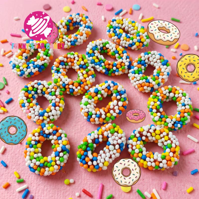 2026 Fruity Donut-Shaped Pearl Gummies Custom Kids' Snacks Rainbow ...
