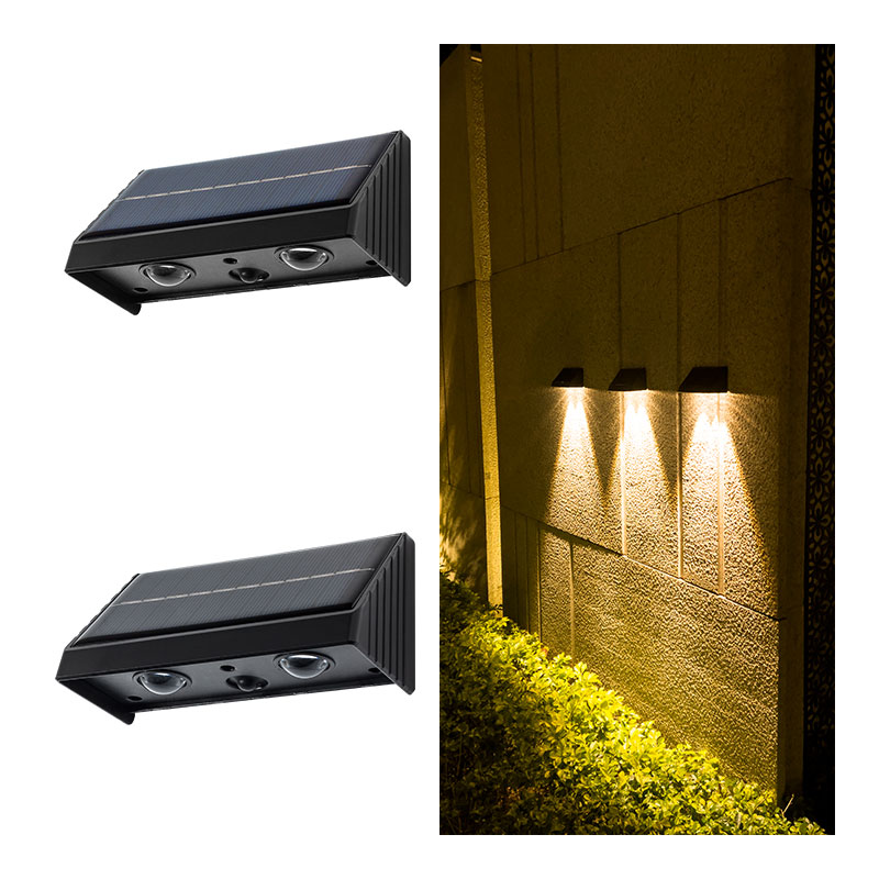 Everstar Waterproof Powered Outdoor Garden Fence Lamp Wall Mounted up ...