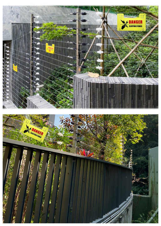 Electric fence big warning signs factory sale plastic multi-language double printing danger ...