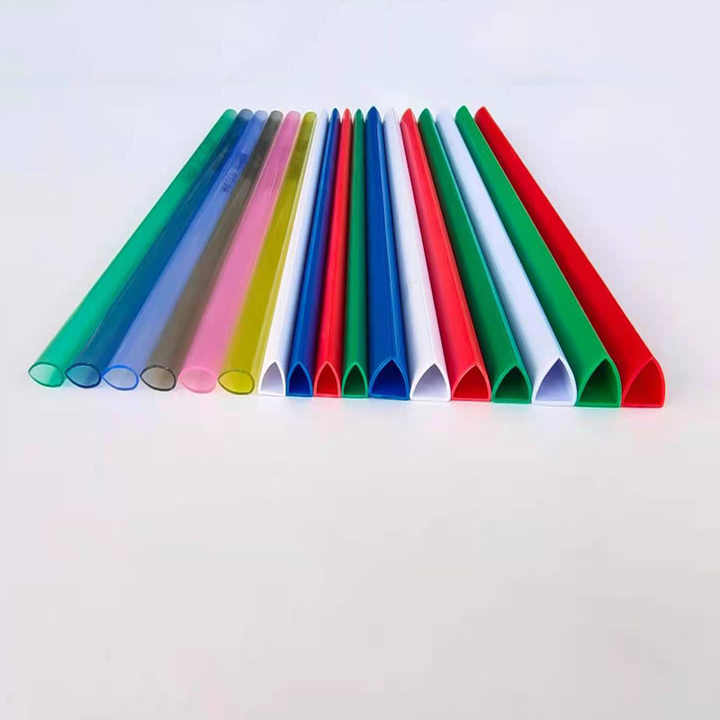 14mm PVC Smooth Curved Slide Binder Bars clear Folder Bars Fence Fabric ...
