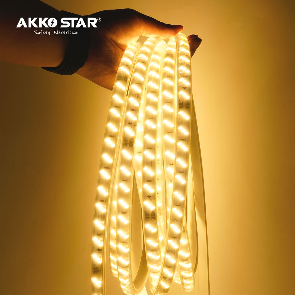 AKKO STAR 2835 LEDs Per Meter Oblique Three Row Transparent Conductor ...