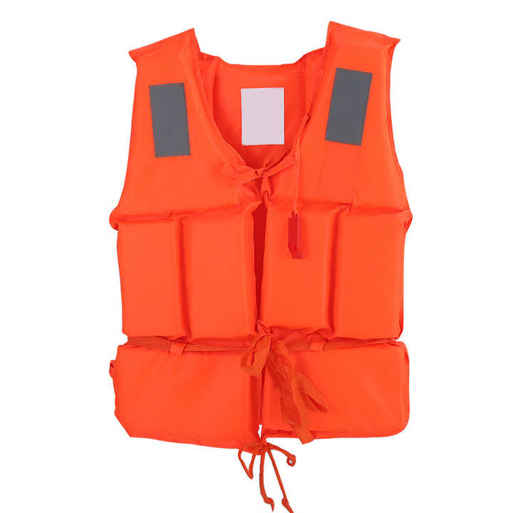 Adult Portable Survival Vest EPE Foam Buoyancy Jacket Safety Floating ...