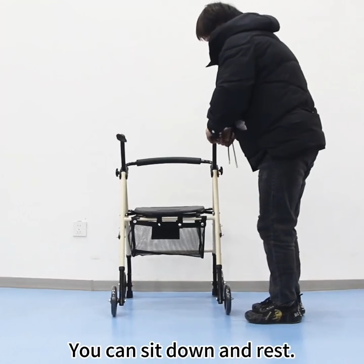 Walker with Wheels As Medical Walking Aids for Disabled and Elderly ...