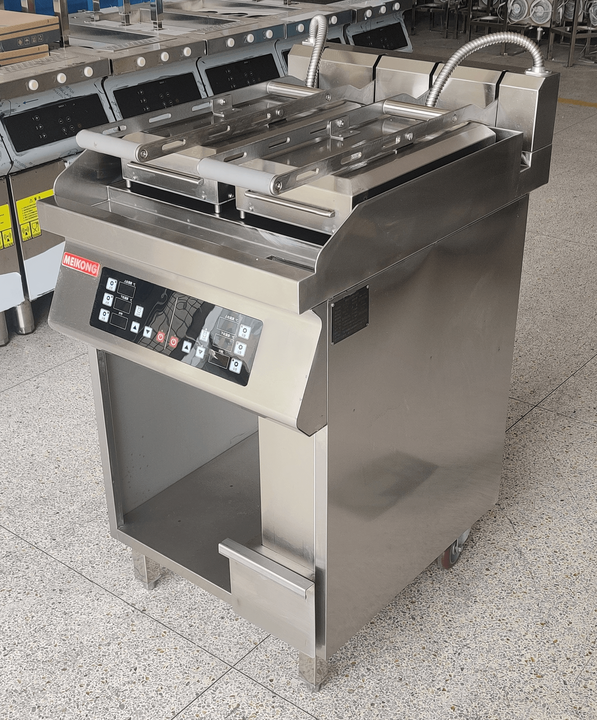 Commercial Double-Sided Electric Griddle Grill - Fast Food Cooking
