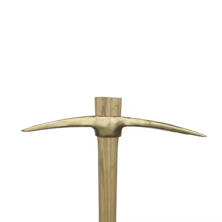 Steel Work Pickaxe with Wood Handle Explosion-Proof Design for Digging ...
