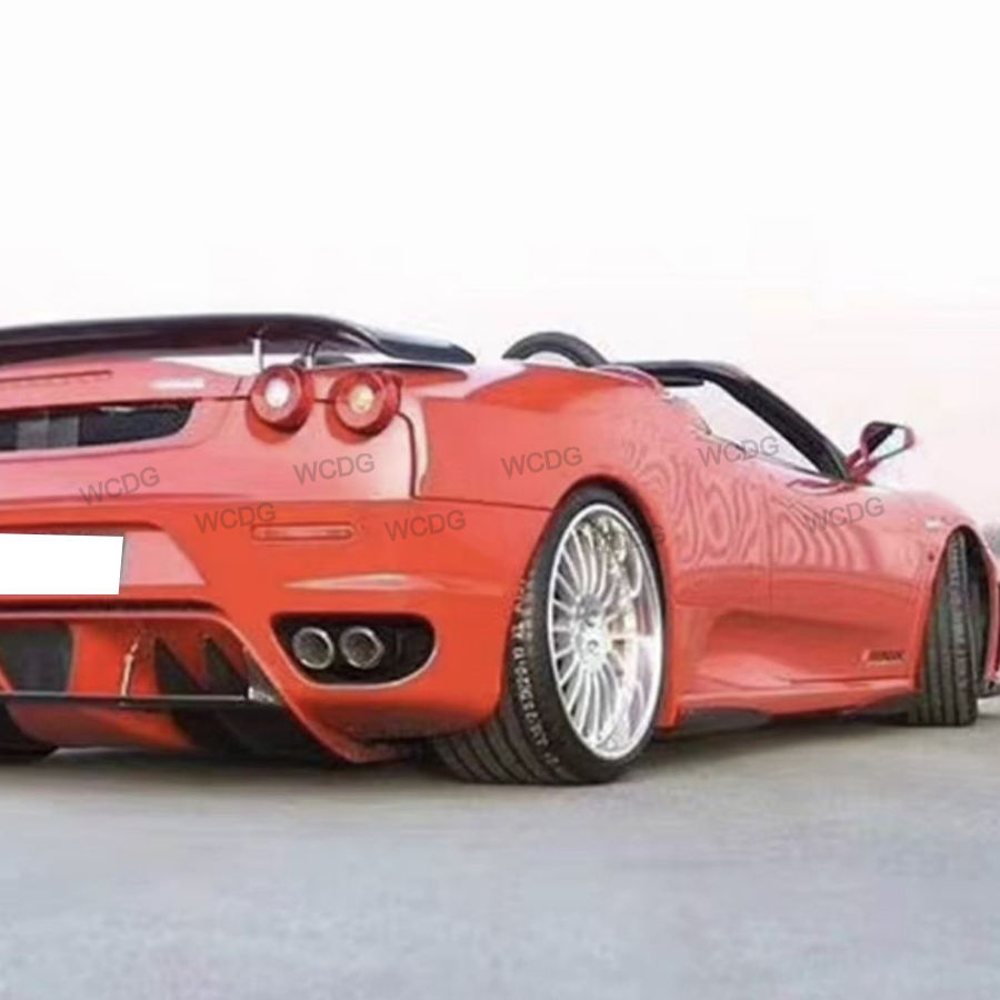 For Ferrari F430 2005-2009 HM Style Carbon Fiber Side Skirt Side Bumper ...