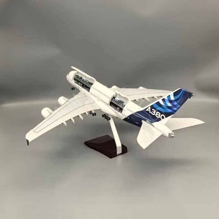 47CM Large Scale A380 Prototype Airplane Model with Double Opening ...