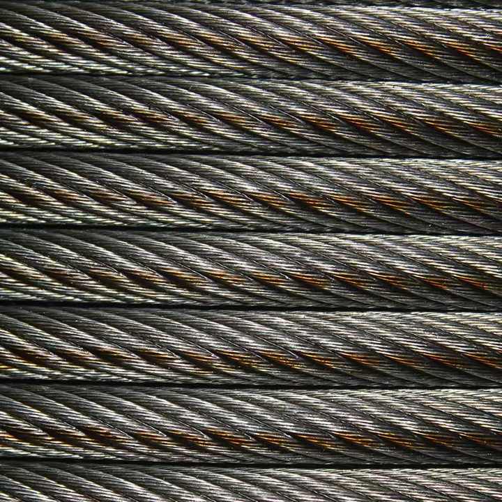 8X19W 1770MPA Fiber Core Steel Core Steel Wire Rods Rope 18MM for ...